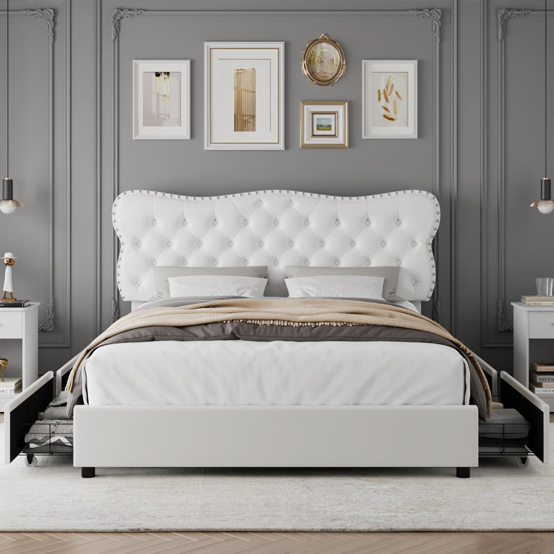 Wayfair bed white store